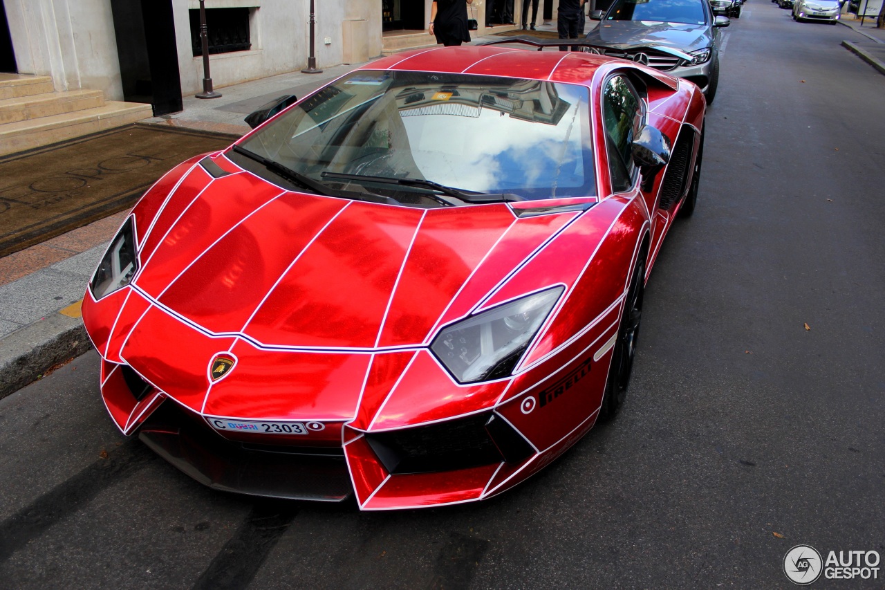 Red Tron Lamborghini