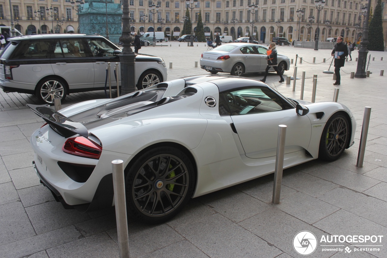 Porsche 918 Spyder Weissach Package - 10 January 2019 - Autogespot