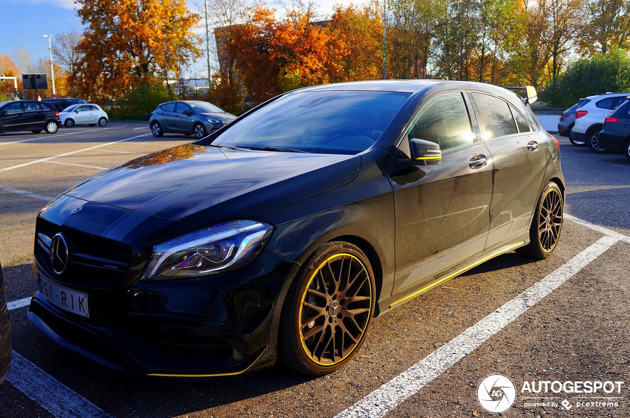 Mercedes-AMG A 45 W176 Yellow Night Edition - 29 January 2019 - Autogespot