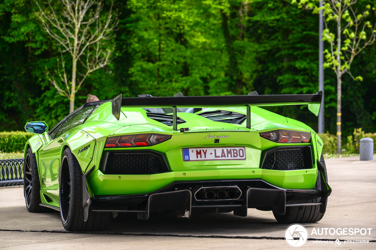 Lamborghini Aventador LP700-4 Roadster Liberty Walk LB Performance Wide ...