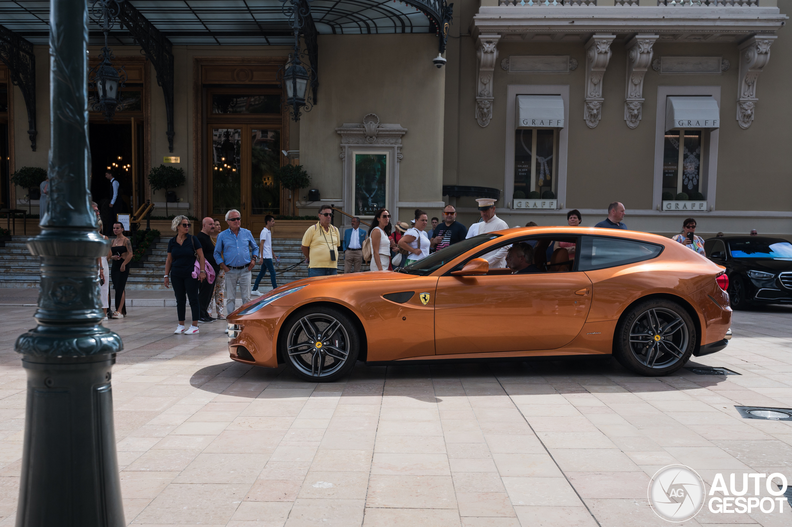 A bold beauty: This unique Ferrari FF in striking bronze turns heads